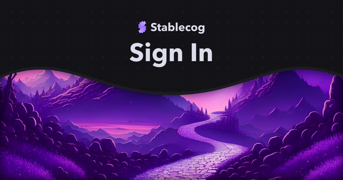 Sign In | Stablecog